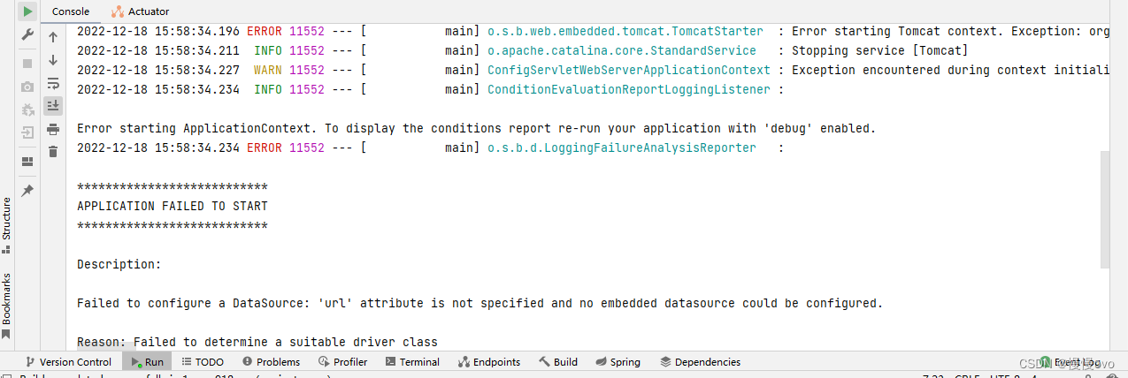 SpringBoot：@SpringBootApplication(exclude={DataSourceAutoConfiguration.class})_exclude ...