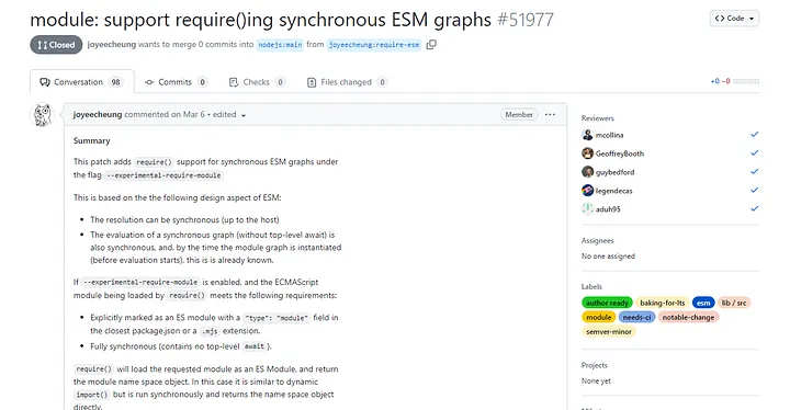 CommonJS 和 ES Module 终于能够互相兼容了-CSDN博客
