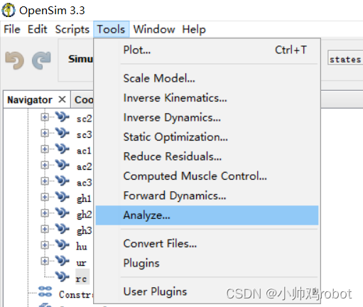 OpenSim功能教程：输出模型某个关节的位姿信息（世界坐标系下）_opensim教程-CSDN博客