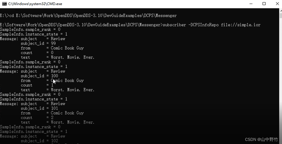 OpenDDS运行示例（Messenger）程序_opendds运行方式-CSDN博客