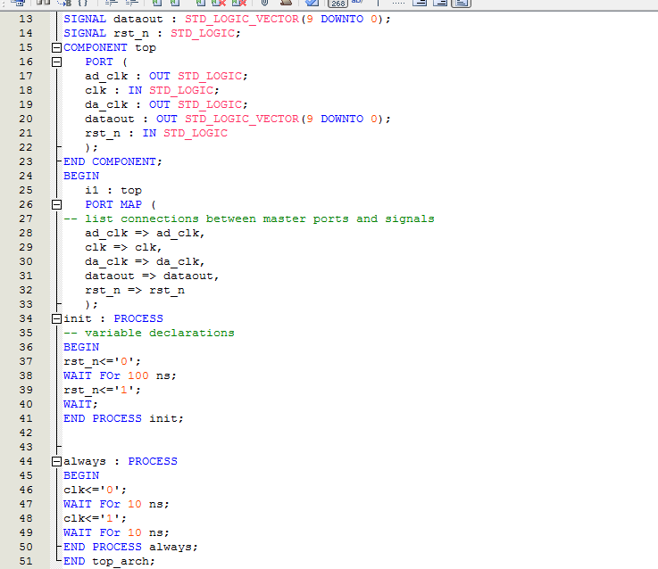 FIR低通滤波器设计VHDL代码Quartus仿真_quartus fir滤波器-CSDN博客