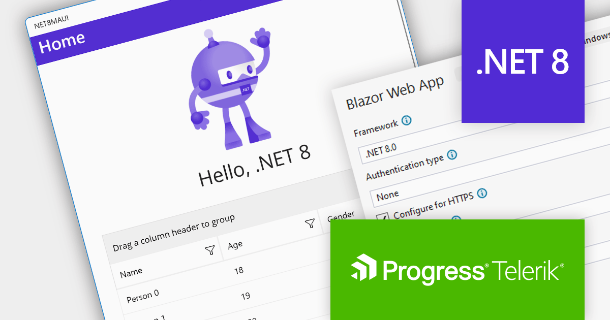 Create Web, Desktop, Mobile Apps for .NET 8 with Telerik-CSDN博客
