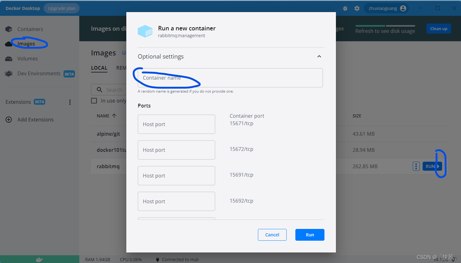 在win平台安装docker软件 并部署rabbitmq及安装插件 Windows11 Docker Rabbitmq Csdn博客