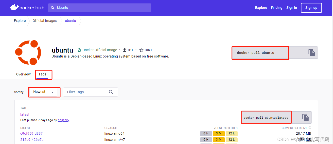 Docker 部署 Ubuntu_docker pull ubuntu-CSDN博客