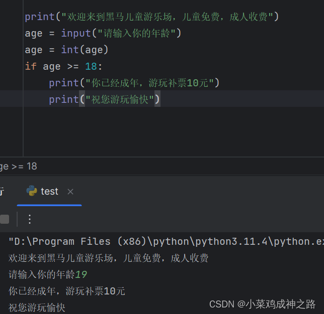 Python从入门到精通(第三章——2 if、ifelse语句)_pyhthon else fif-CSDN博客