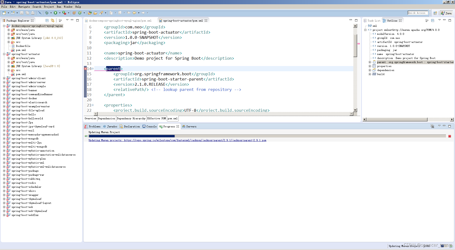 Project build error: Non-resolvable parent POM_project build error: non-resolvable parent pom ...