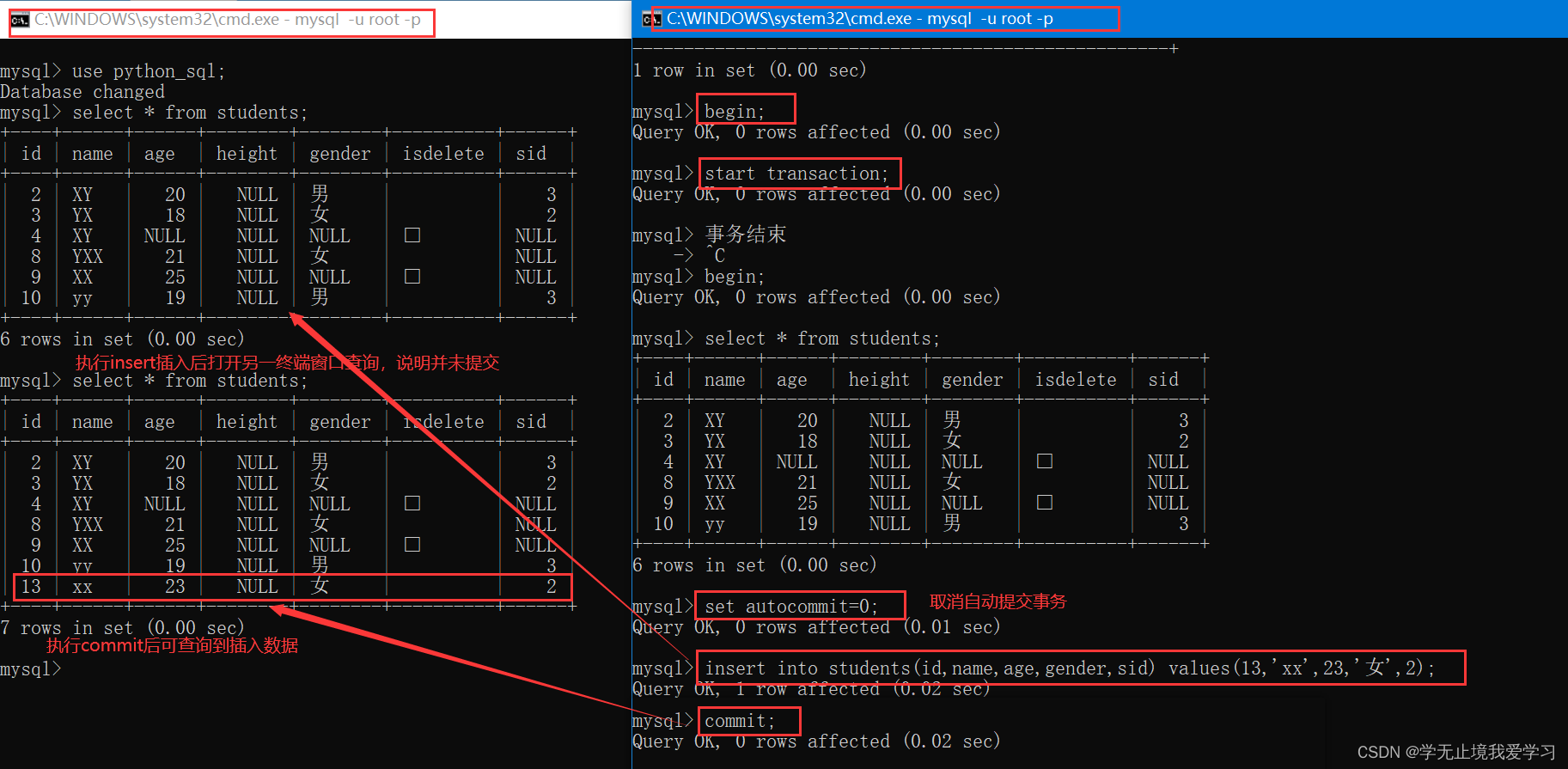 Mysql数据库事务与索引sql命令语句操作代码mysql索引代码 Csdn博客
