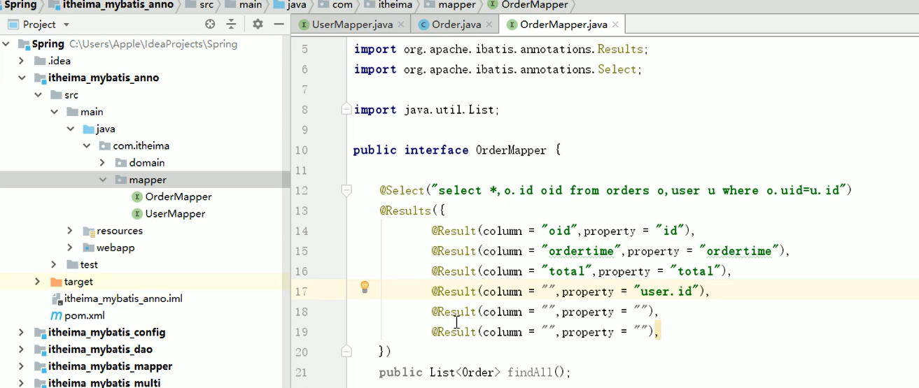 java202304java学习笔记第六十七天-ssm-动态sql-一对一得注解2-CSDN博客