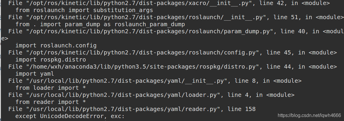 File “/usr/local/lib/python2.7/dist-packages/yaml/reader.py“, line 158 ...