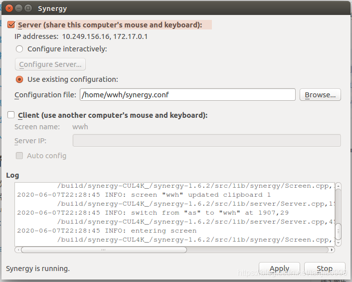 Synergy Protocol error from Server && 双系统共享鼠标键盘方案-CSDN博客