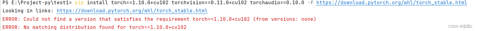 pytorch的安装（CUDA10.2+cuDNN8.3.3+torch1.10+ torchvision 0.11.1+python3.9）_cuda10.2对应的pytorch-CSDN博客