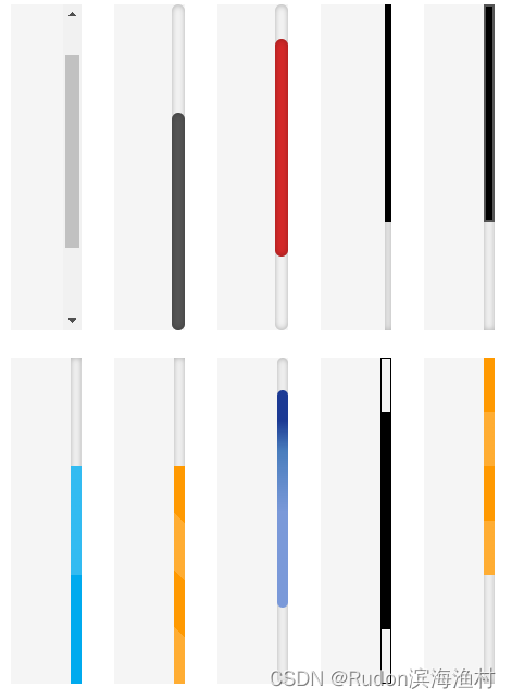 CSS3自定义滚动条的颜色等样式 - hover显示切换 - 伪类::-webkit-scrollbar的样式控制_滚动条颜色-CSDN博客