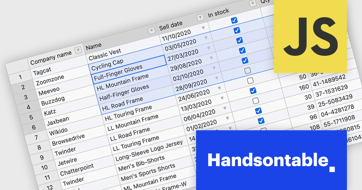 在选择的单元格之间无缝导航-Handsontable_handsontable tab-CSDN博客