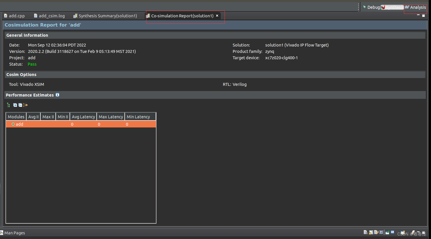 Vitis HLS 加法器(整数)设计_xparameters.h vitis 2020.2-CSDN博客