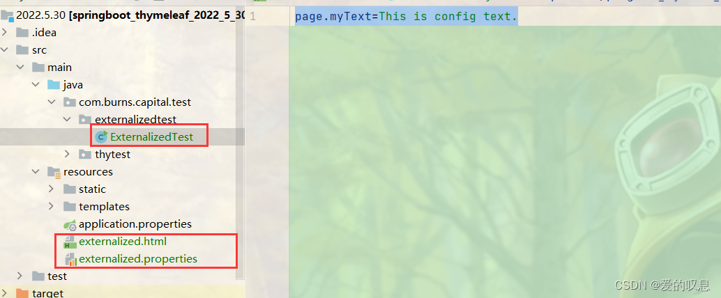 thymeleaf输出配置文件properties的文本信息_thymeleaf properties-CSDN博客