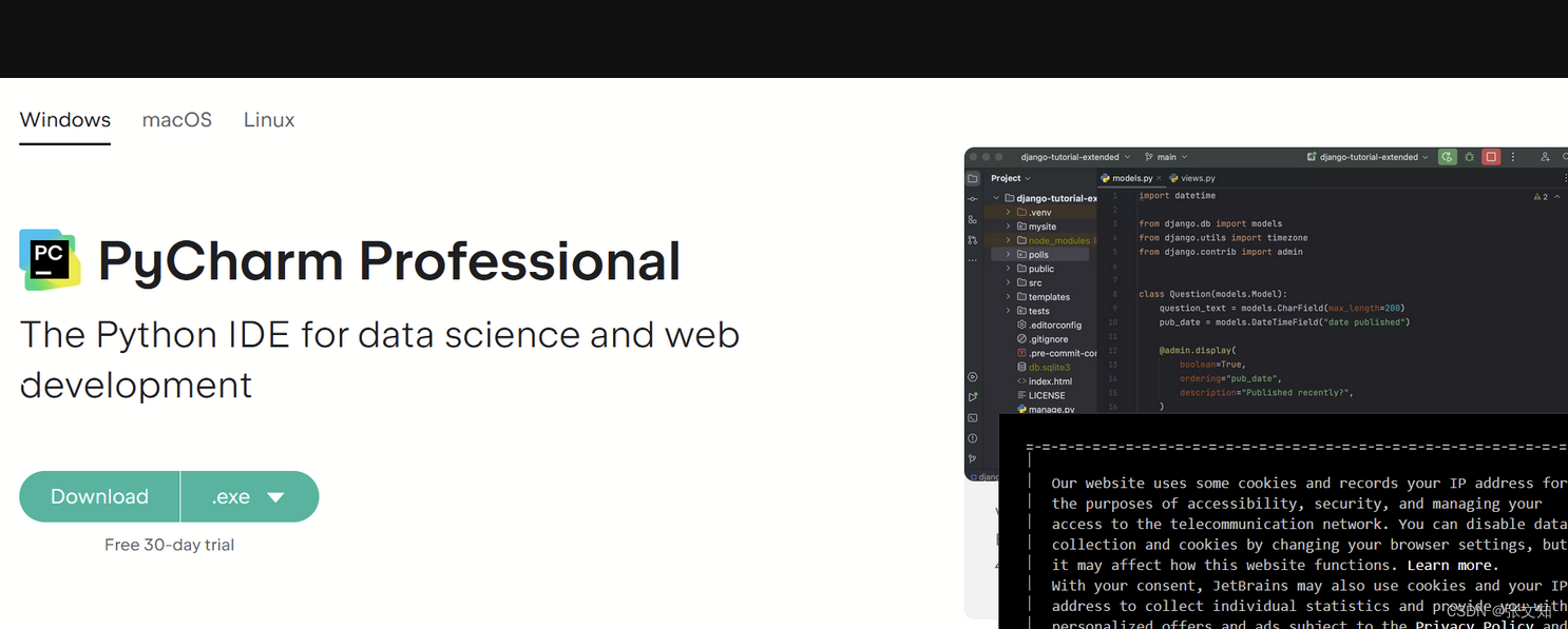 【软件安装】pycharm安装教程_pycharm.con-CSDN博客