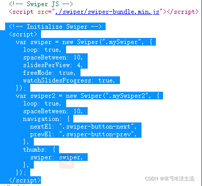 Swiper插件的基本使用_swiper-bundle.min.css-CSDN博客