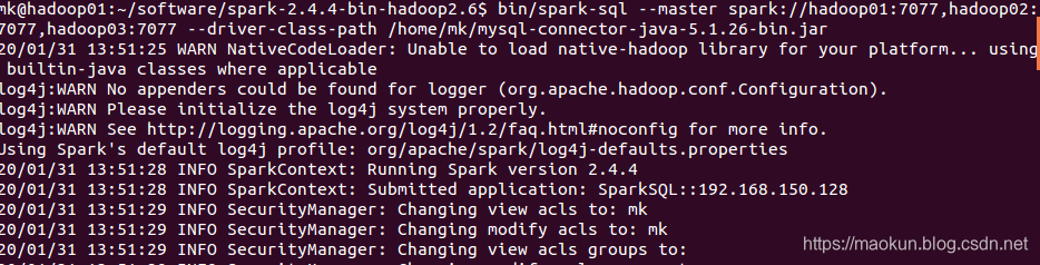 Spark入门（五）Spark SQL shell启动方式(元数据存储在derby)_spark元数据库-CSDN博客