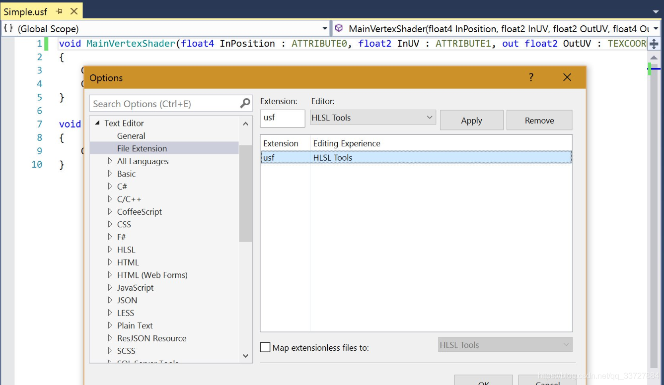 UE4 HLSL Tools For Visual Studio插件（包含.ush ，.usf 如何语法高亮）_hlsl tools for ...