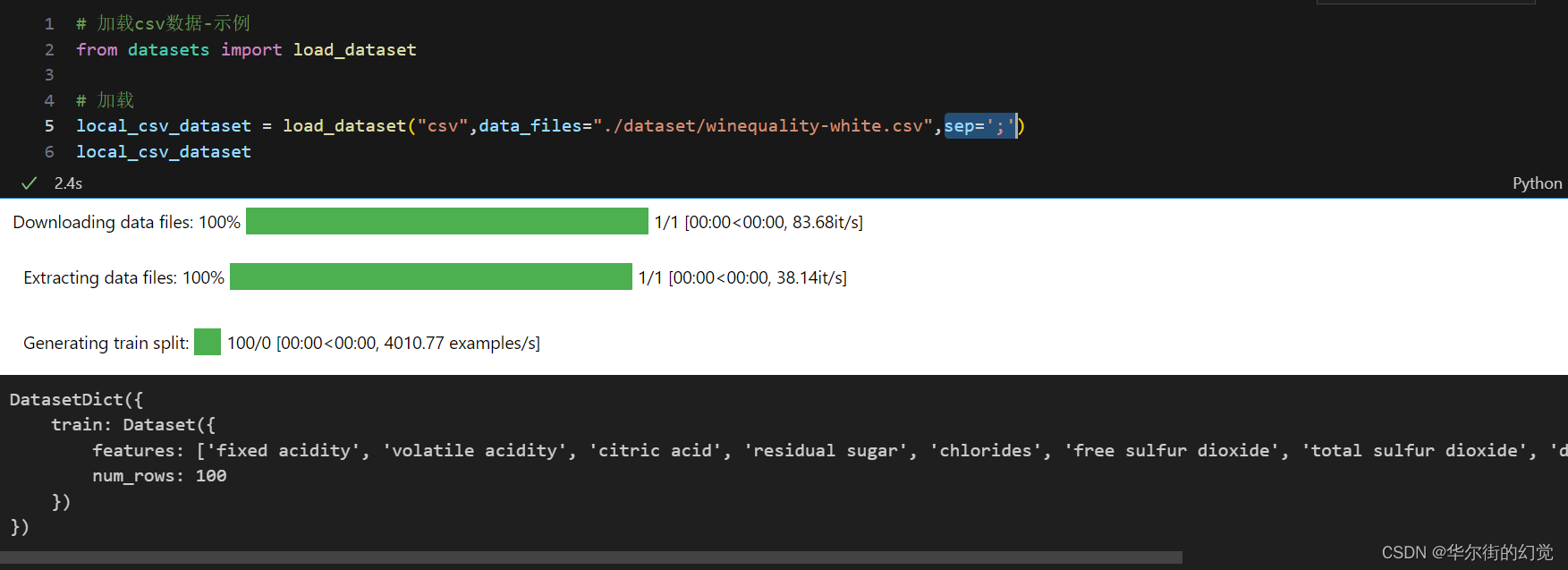 【加载自定义数据csv/image】HuggingFace的datasets库中load_dataset_huggingface dataset datasetdict(-CSDN博客