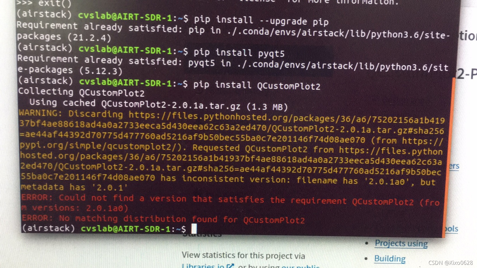 [踩坑日记]linux操作系统、conda环境下的 qcustomplot2-pyqt5 本地编译_python无法安装 qcustomplot2-CSDN博客