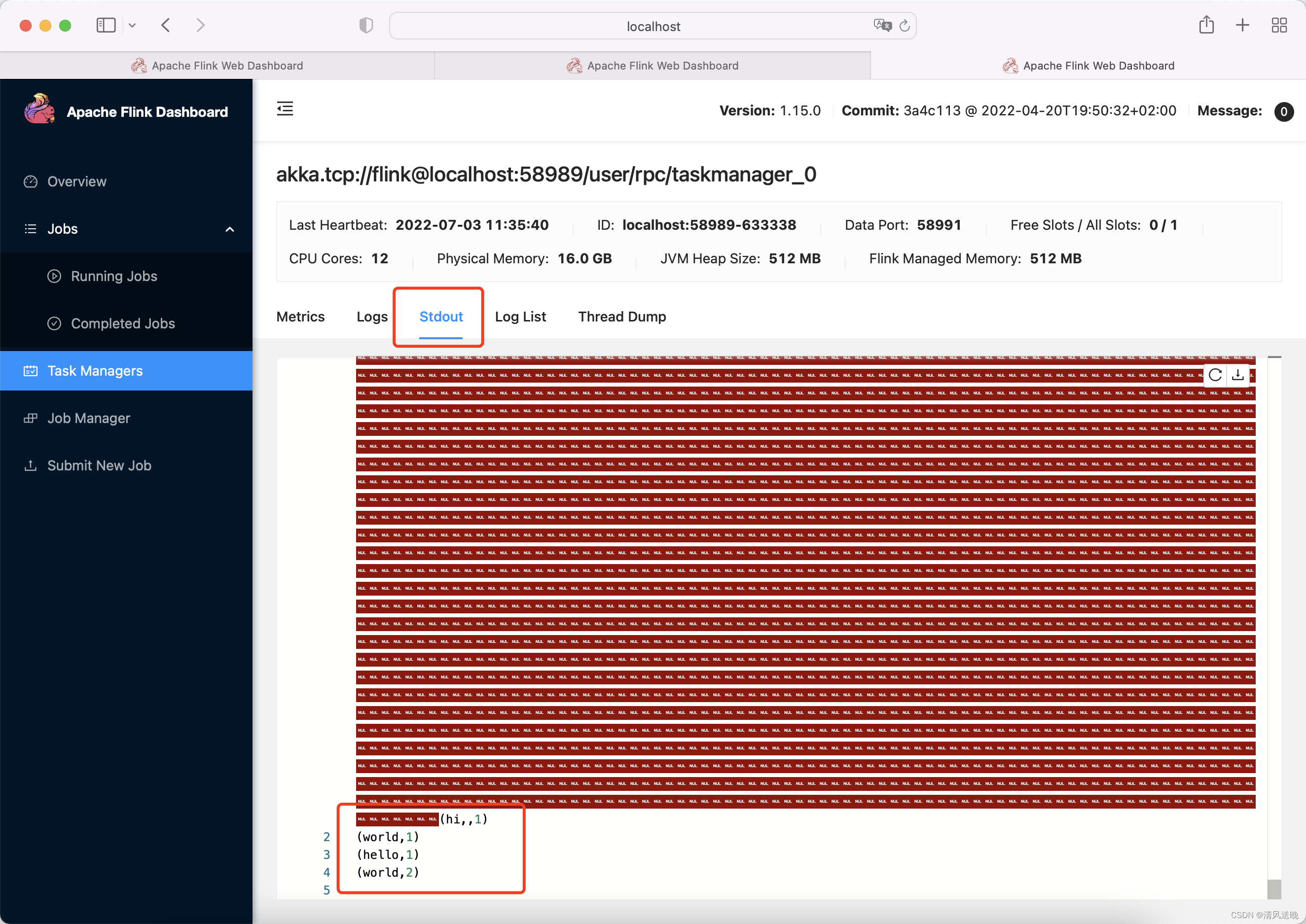 Flink学习3-WordCount词频统计（流处理）_datastream wordcount =-CSDN博客