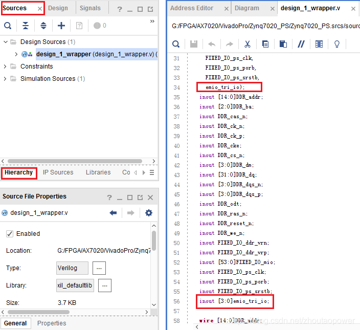 Zynq-PS-SDK(2) 之 EMIO 使用_zynq emio-CSDN博客
