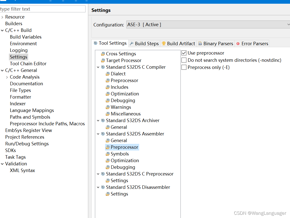 S32 Design Studio项目属性配置解析_s32ds linked resources-CSDN博客
