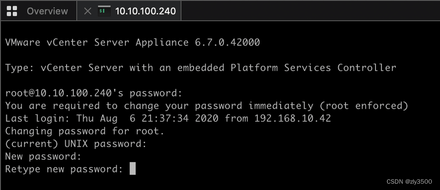 vCenter Server 管理后台 ip:5480登录 密码过期Exception in invoking authentication handler User password ...
