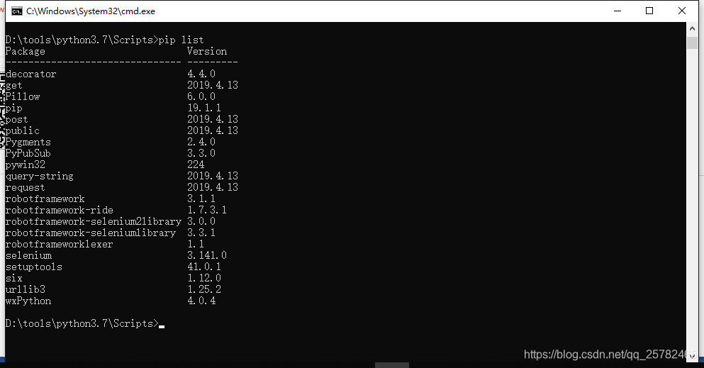 python3.7自动化测试框架Robot Framework 的安装和配置_pythonw.exe -c "from robotide import main-CSDN博客