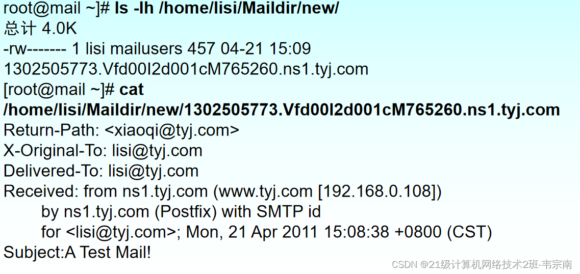 企业网络管理——Postfix邮件系统_postfix账号密码-CSDN博客
