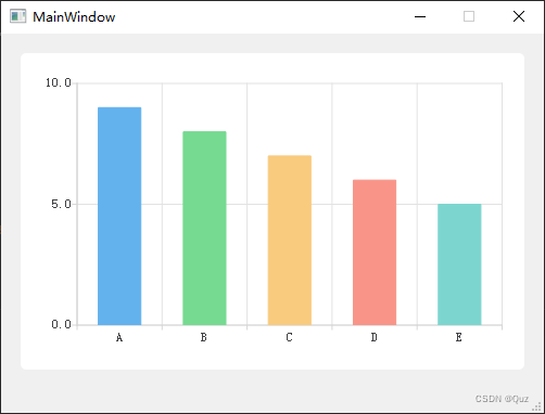 Qt编程：使用QBarSeries创建柱状图与多彩图表示例,-CSDN博客