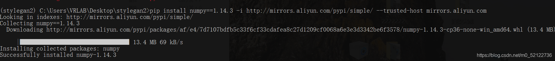 ERROR: No matching distribution found for numpy==1.14.3-CSDN博客