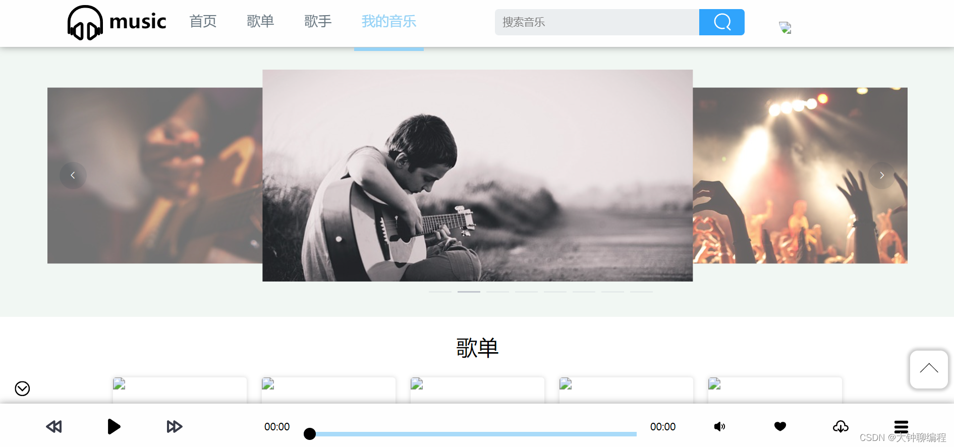 计算机毕业课程设计系列基于springbootvue的音乐管理系统软件工程毕设题目简单点的基于springboot音乐 Csdn博客