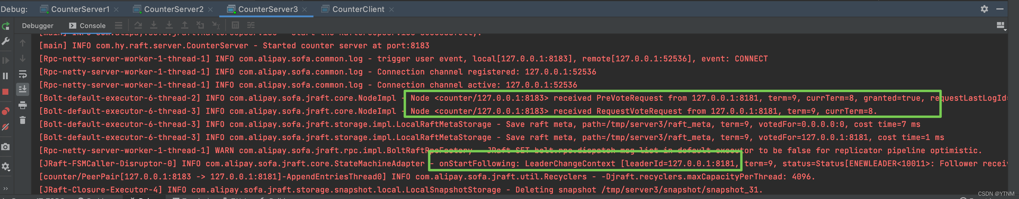 Raft算法_SOFAJRaft源码学习_（一、背景及选主演示）_jraft-rheakv-core-CSDN博客