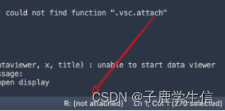 vscode远程连接不上服务器的R：提示不能找到“.vsc.attach“_error in .vsc.attach() : could not find function "-CSDN博客