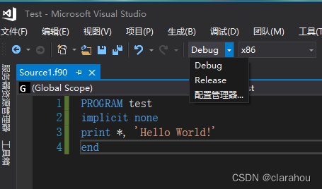 Visual Studio 2017入门教程丨如何运行一个Fortran程序_matlab2016a visual studio2017 配置 ...