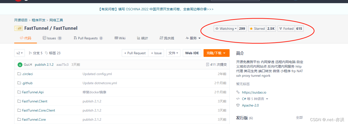 非常好用的C# .Net开源高性能跨平台内网穿透工具FastTunnel 香橙派orangepi_net 内网穿透开发-CSDN博客