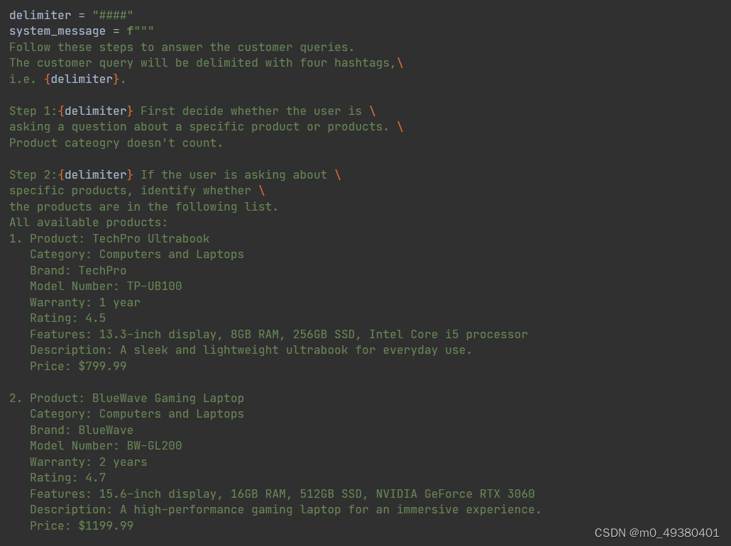ChatGPT Prompting开发实战（二）_observation-thought-action-CSDN博客