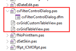 Delphi 修改源码，用cxgrid的FindPanel做数据表的过滤，并在本地保存过滤方案_delphi findpanel-CSDN博客