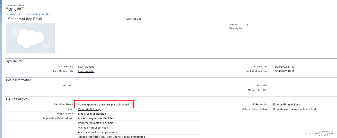 JWT- salesforce to salesforce_salesforce jwt java-CSDN博客