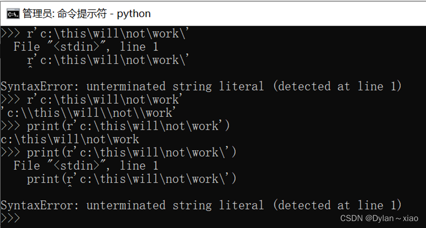 Python documentation 简单介绍字符串_there is one subtle aspect to raw strings ...