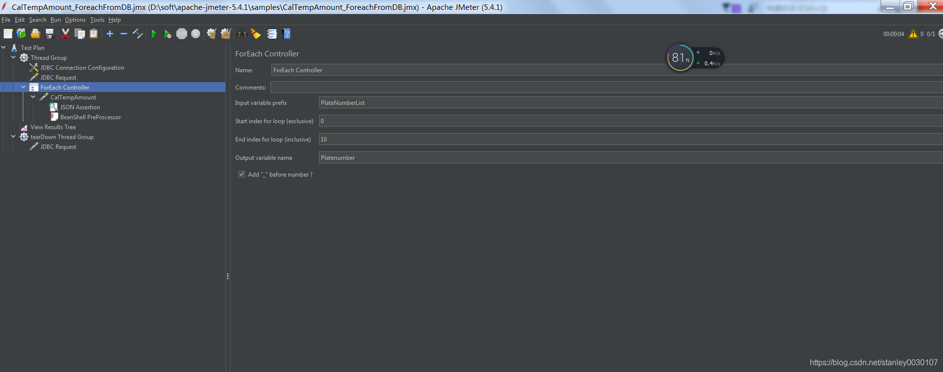 Jmeter ForEach Controller and JDBC_jdbc foreach controller-CSDN博客