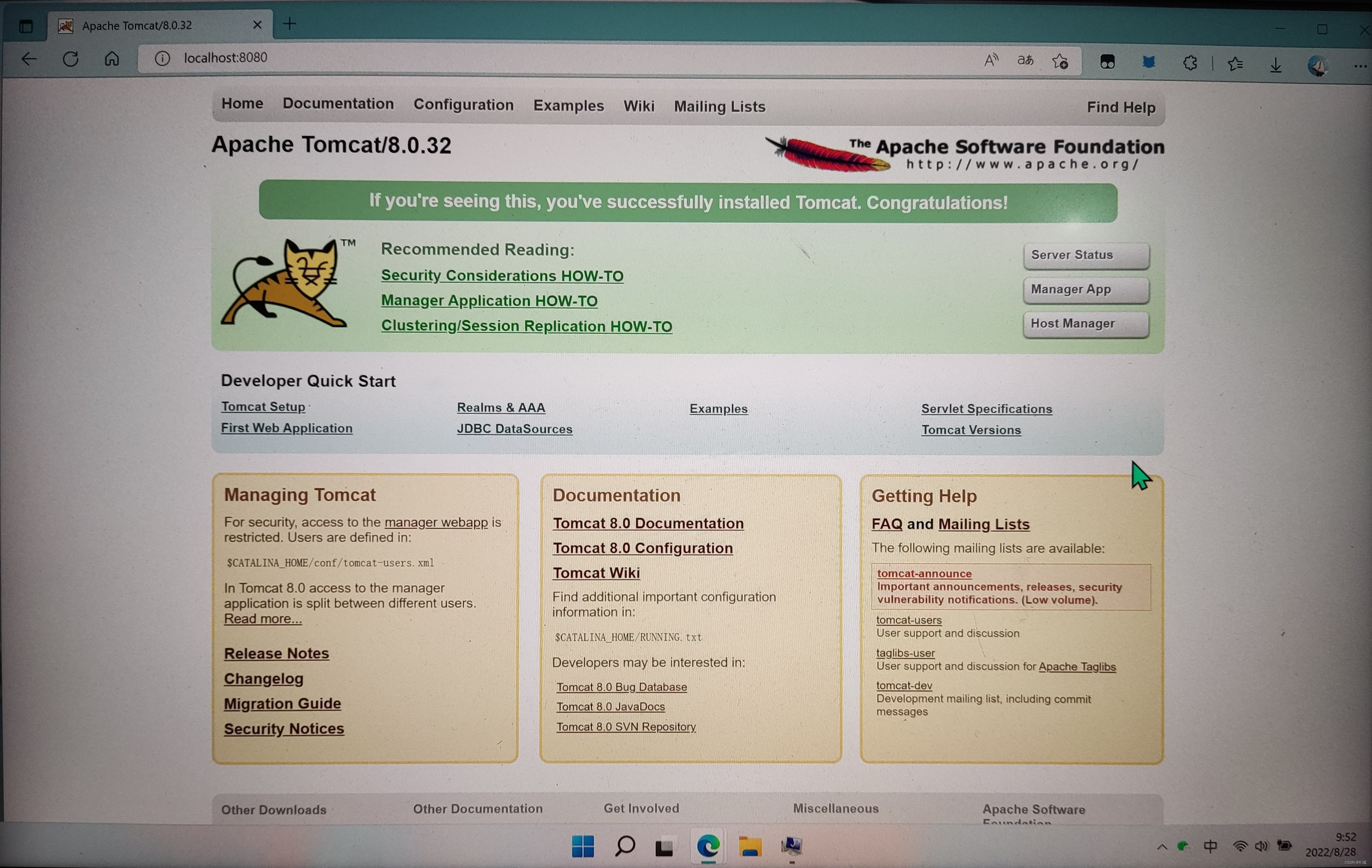jdk1.8，tomcat8.0.32，java EE版（Mars.1 Release(4.5.1)）的保姆级安装及环境配置_jdk1.8用什么版本的tomcat-CSDN博客