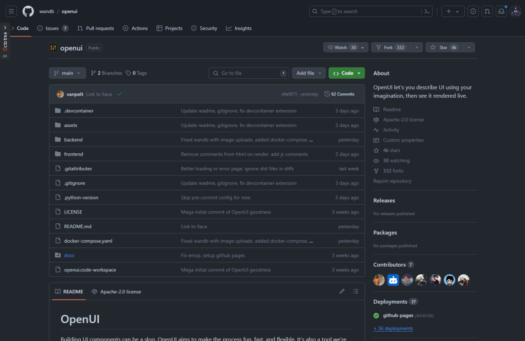 OpenUI：输入一段文字就能生成网!页！！-CSDN博客