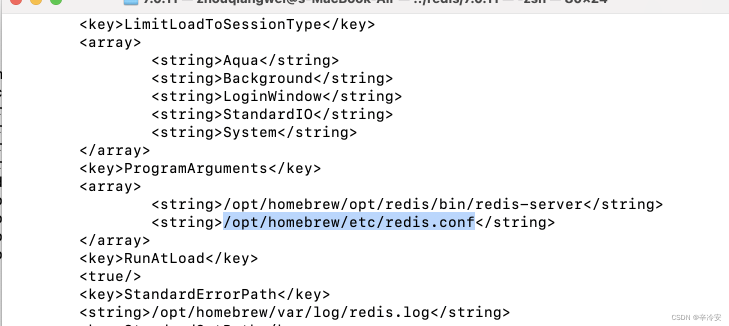 mac brew安装redis 7.0.11 配置文件位置_brew redis.os目录-CSDN博客