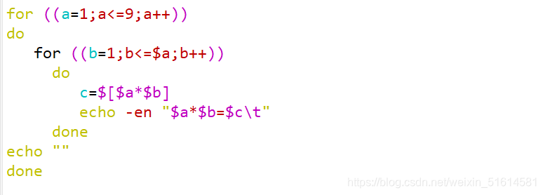 趣味shell之九九乘法表_shell99乘法表-CSDN博客