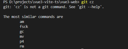Commitizen安装注意事项 git cz git: ‘cz‘ is not a git command_git: 'cz' is not a git command. see 'git ...