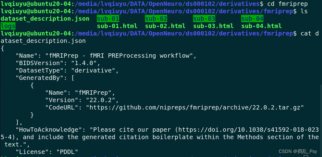 fMRI数据处理_预处理_3_批处理和结果解读_fmriprep-CSDN博客
