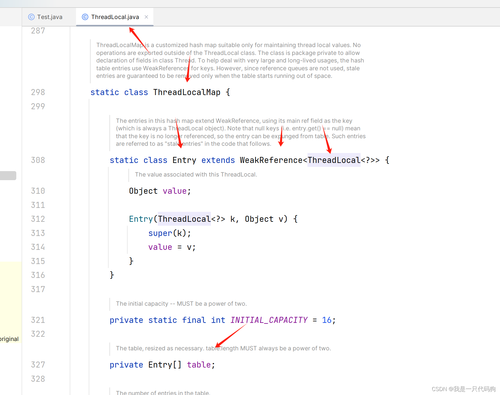 ThreadLocal的使用和源码分析_java中的threadlocal.remove方法的源码-CSDN博客